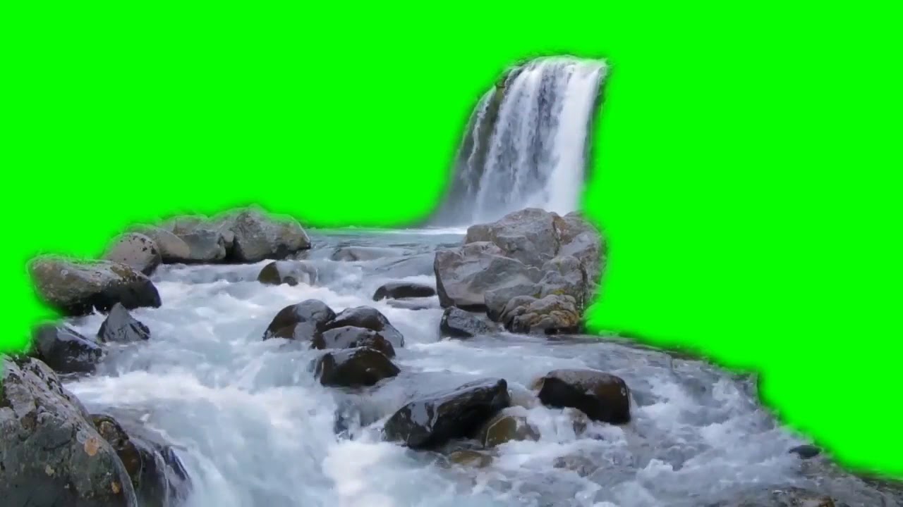 Waterfall Green screen effect - YouTube