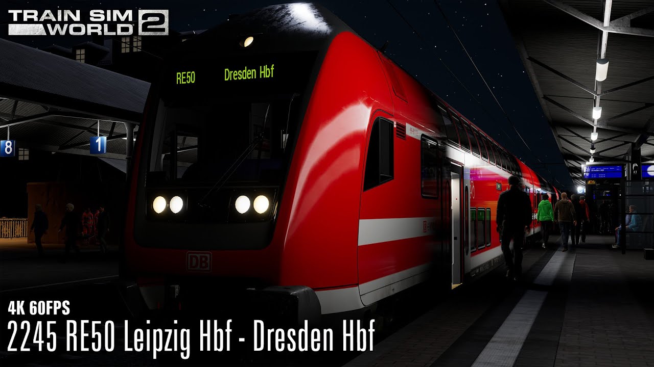 2245 RE50 Leipzig Hbf - Dresden Hbf - Nahverkehr Dresden - BR 766.2 ...