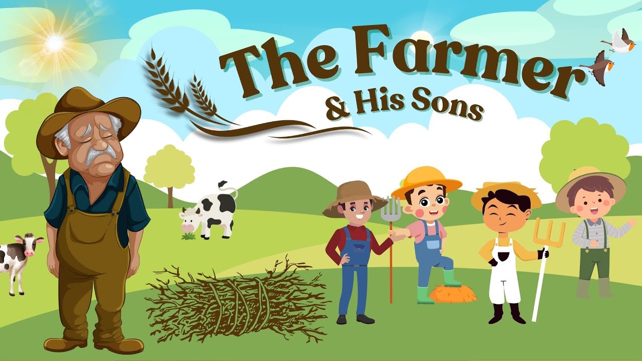 The Farmer And His Sons | Union Is Strength | Bedtime Stories | Kids Animated Stories | Kids Den ...
