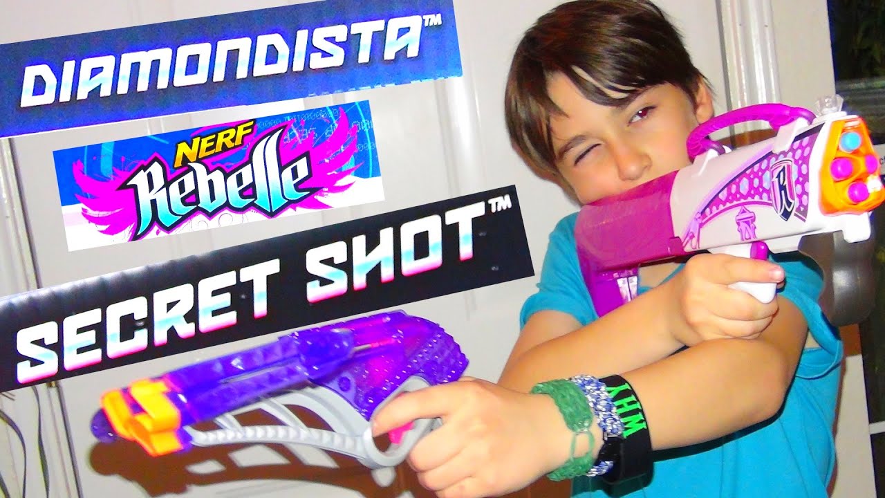 Robert-Andre's Nerf Rebelle Secret Shot and Dimondista Blasters! - YouTube