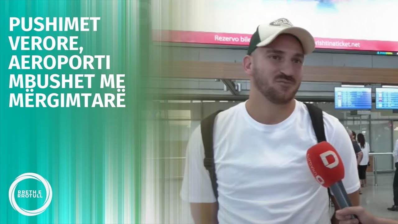 Pushimet verore, aeroporti mbushet me mërgimtarë - YouTube