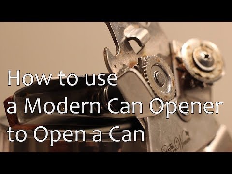 How to use a Modern Can Opener to Open a Can - YouTube