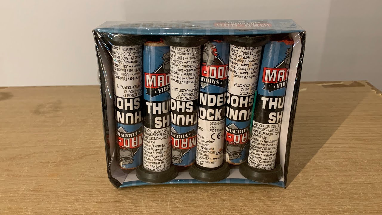 Thunder Shock : MAD-DOG : Single Shot : Cafferata Vuurwerk - YouTube