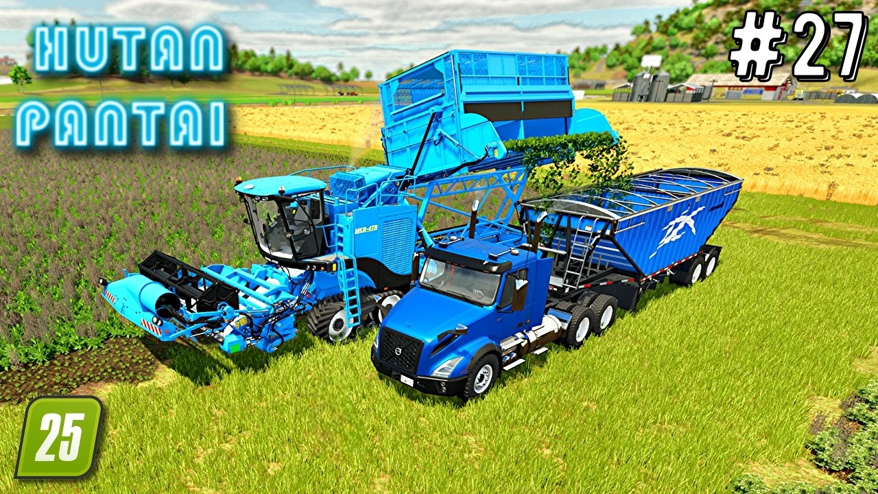 farming Simulator 25 Hutan Pantai Map Timelapse Ep #27 Mega Farm fs25 ...