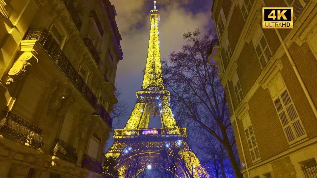 Eiffel Tower at Night: Stunning Views of Paris' Iconic Landmark - YouTube