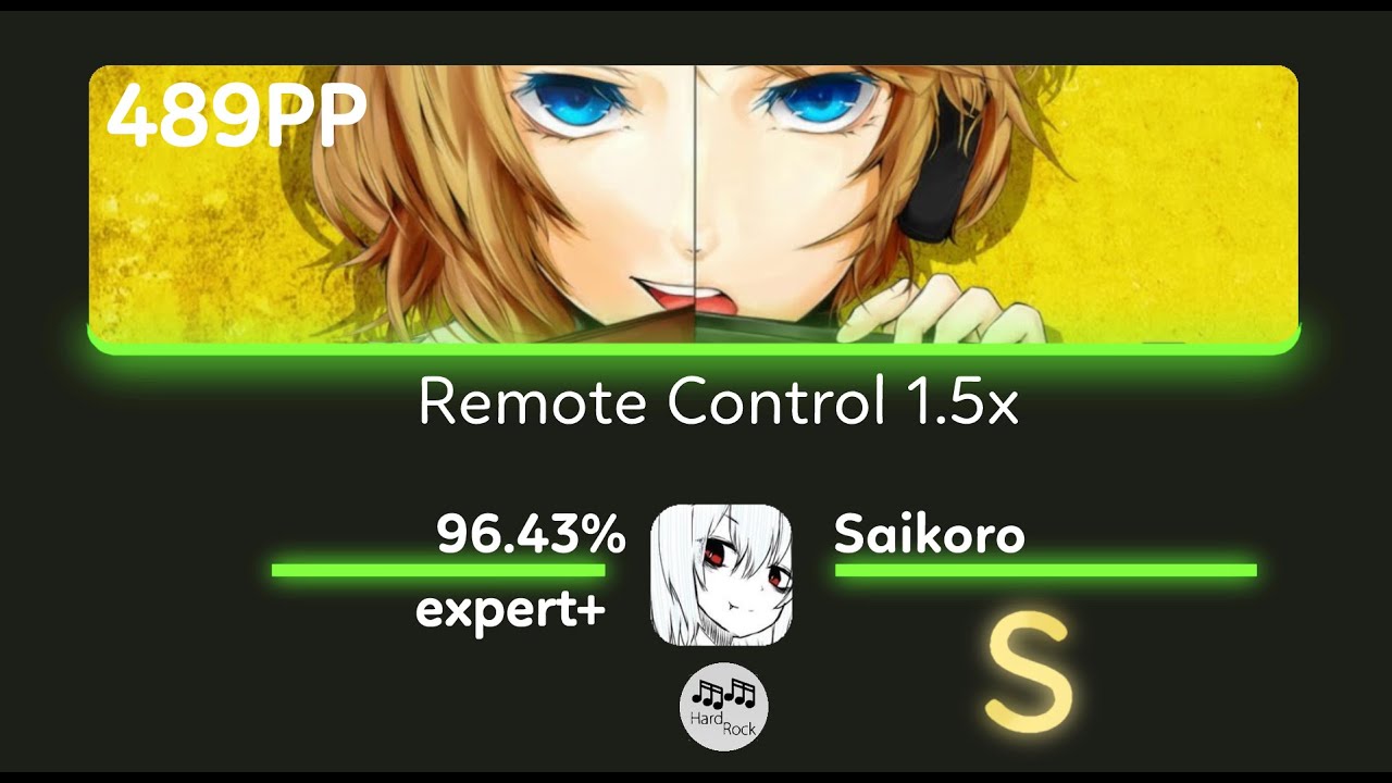 Saikoro 🇰🇷 | kradness&Reol - Remote Control 1.5x [Expert+] +HR #1 | 96. ...