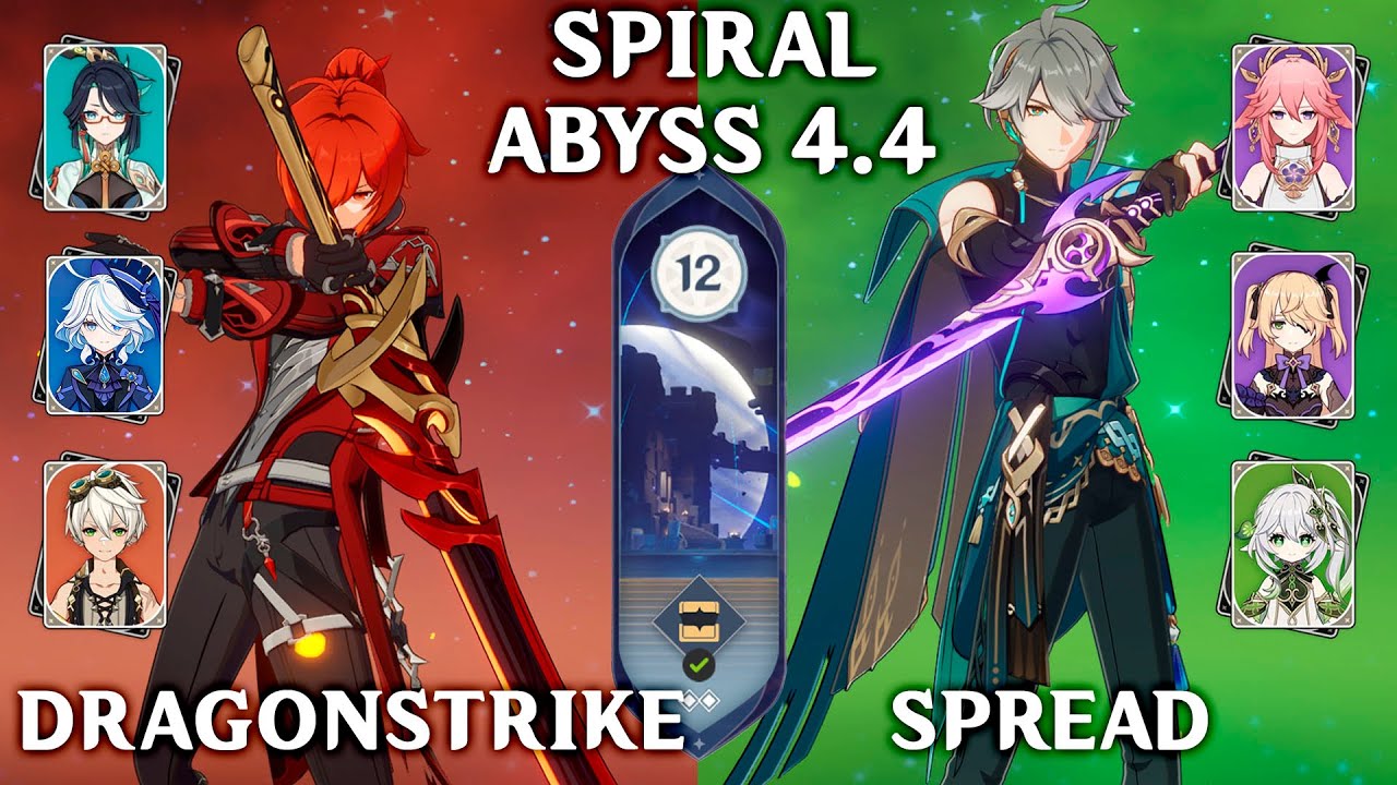 C4 Diluc Dragonstrike & C6 Yae Miko and C0 Alhaitham Spread. Spiral ...