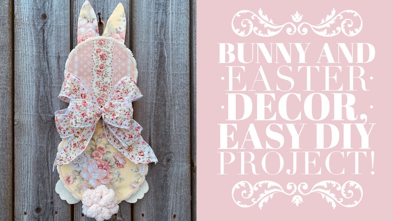 DIY Bunny Wreath / How to Make a Bunny Wreath / Easter Bunny Decor ...