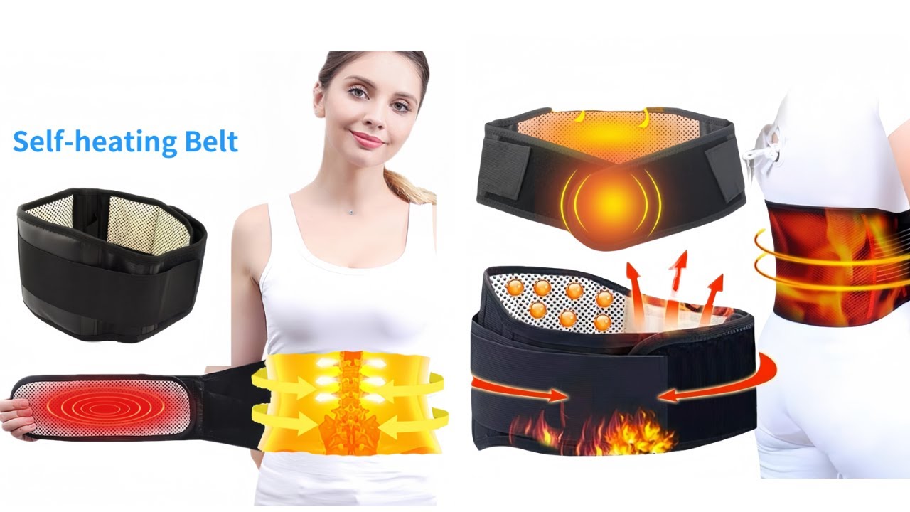 Self-Heating Back Support Belt Review 🔥 | Magnetic Therapy Tourmaline ...