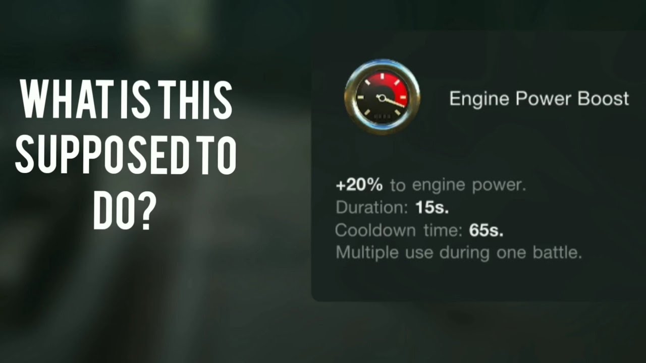 WORLD OF TANKS BLITZ: Engine power boost; does it actually work? - YouTube