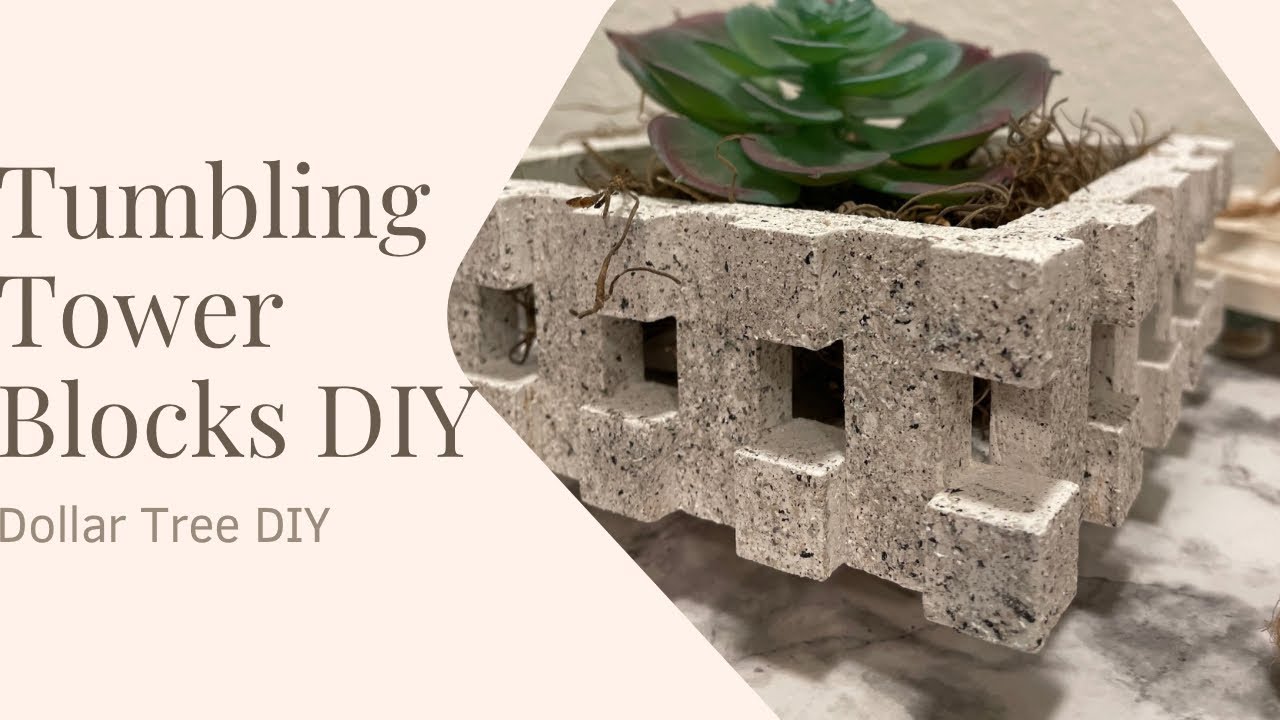 *High end* Dollar Tree Tumbling Tower Blocks DIY - YouTube