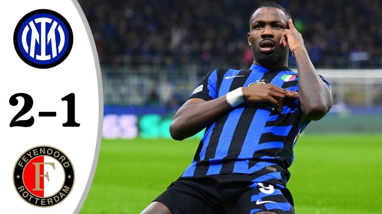 INTER VS FEYENOORD 2-1 | Extended Highlights & Goals Champions League ...