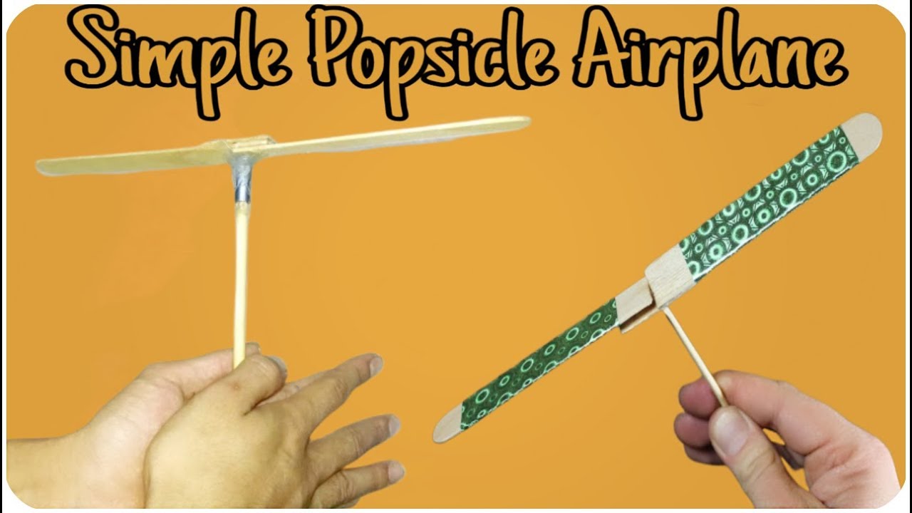 Simple Popsicle Sticks Airplane || How To Make Ice Cream Stick Air ...