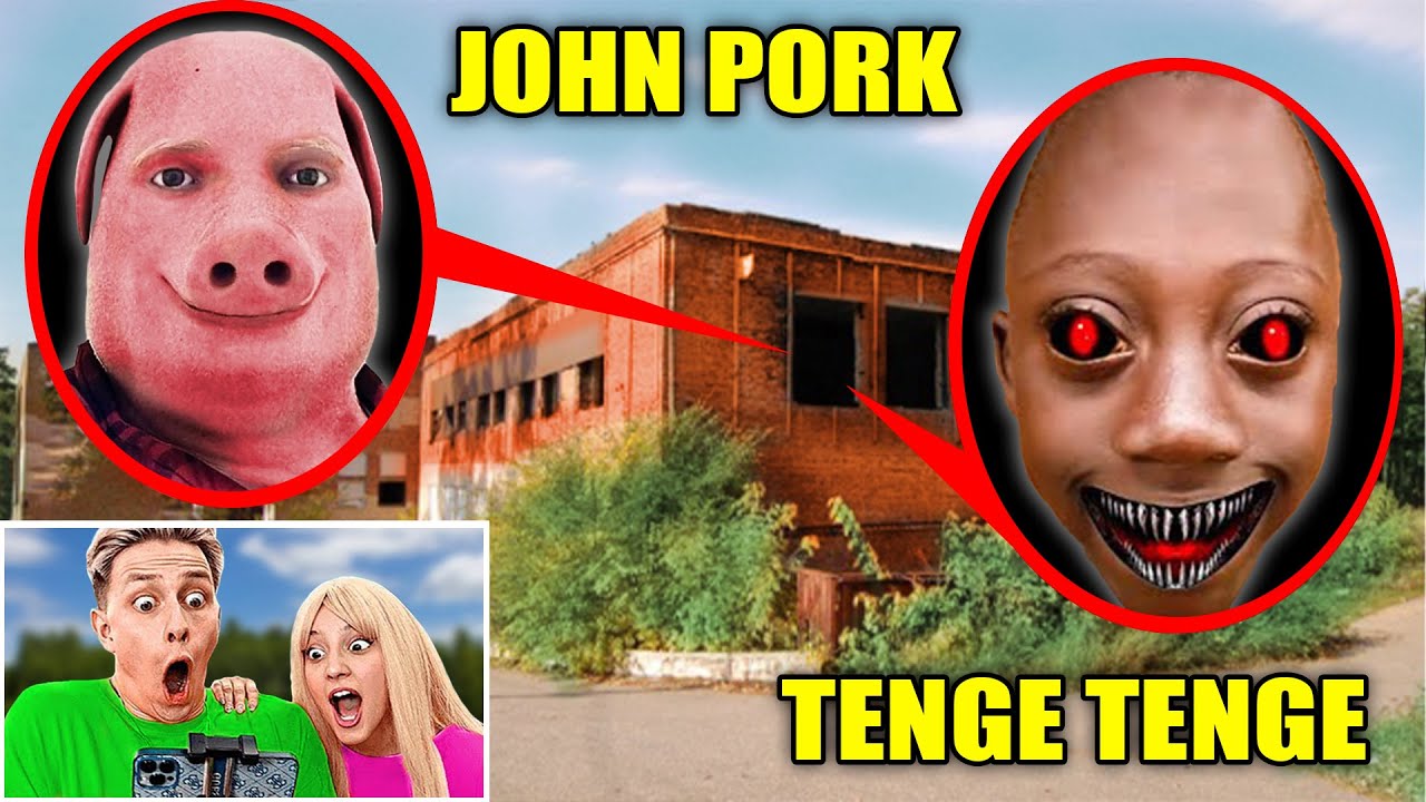 DRONE CATCHES TENGE TENGE vs JOHN PORK in REAL LIFE !! (battle in the ...