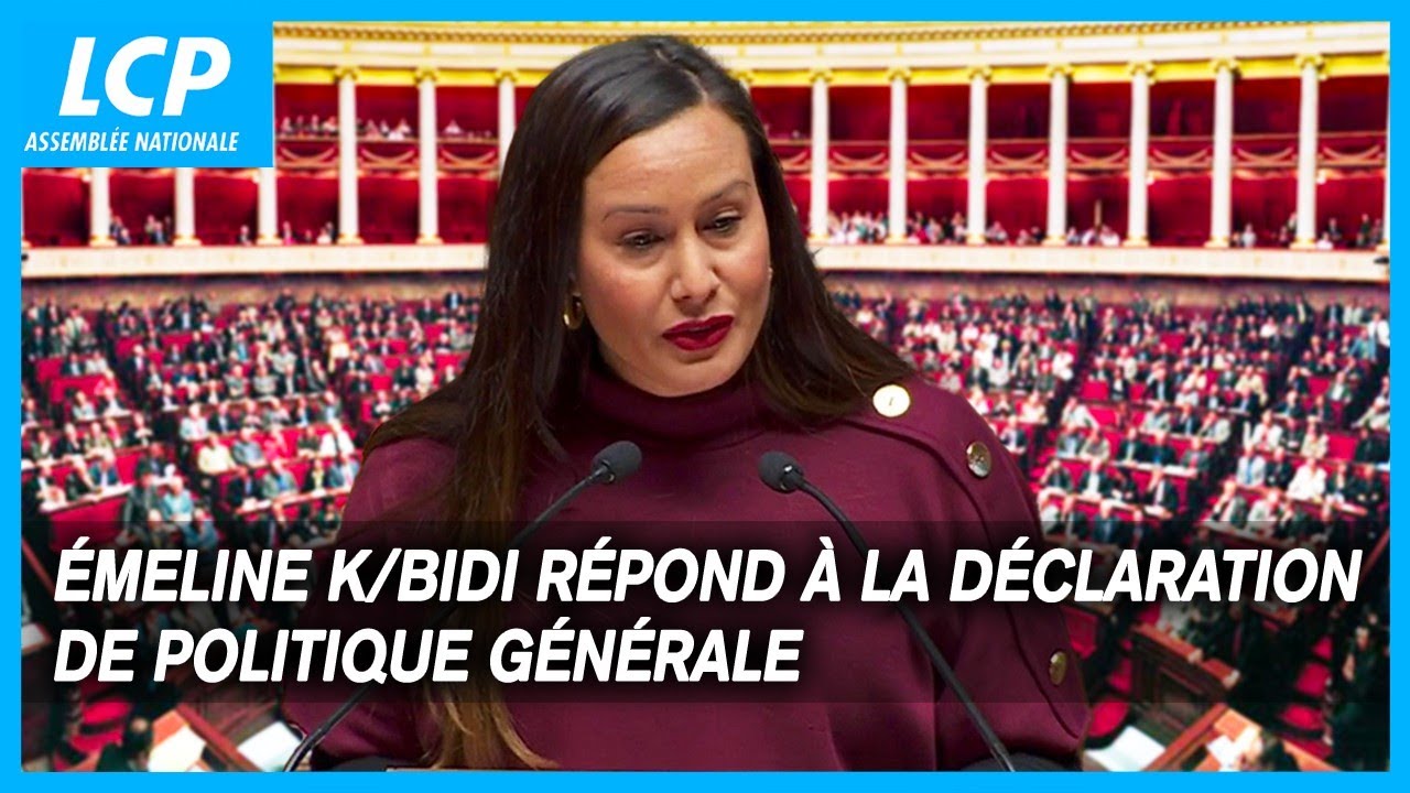 Émeline K/Bidi sa réponse à la déclaration de politique générale de ...
