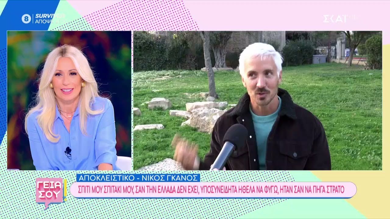 Νίκος Γκάνος: Η Κατερίνα Δαλάκα και ο Παππάς είναι κολλητοί | Γεια Σου ...