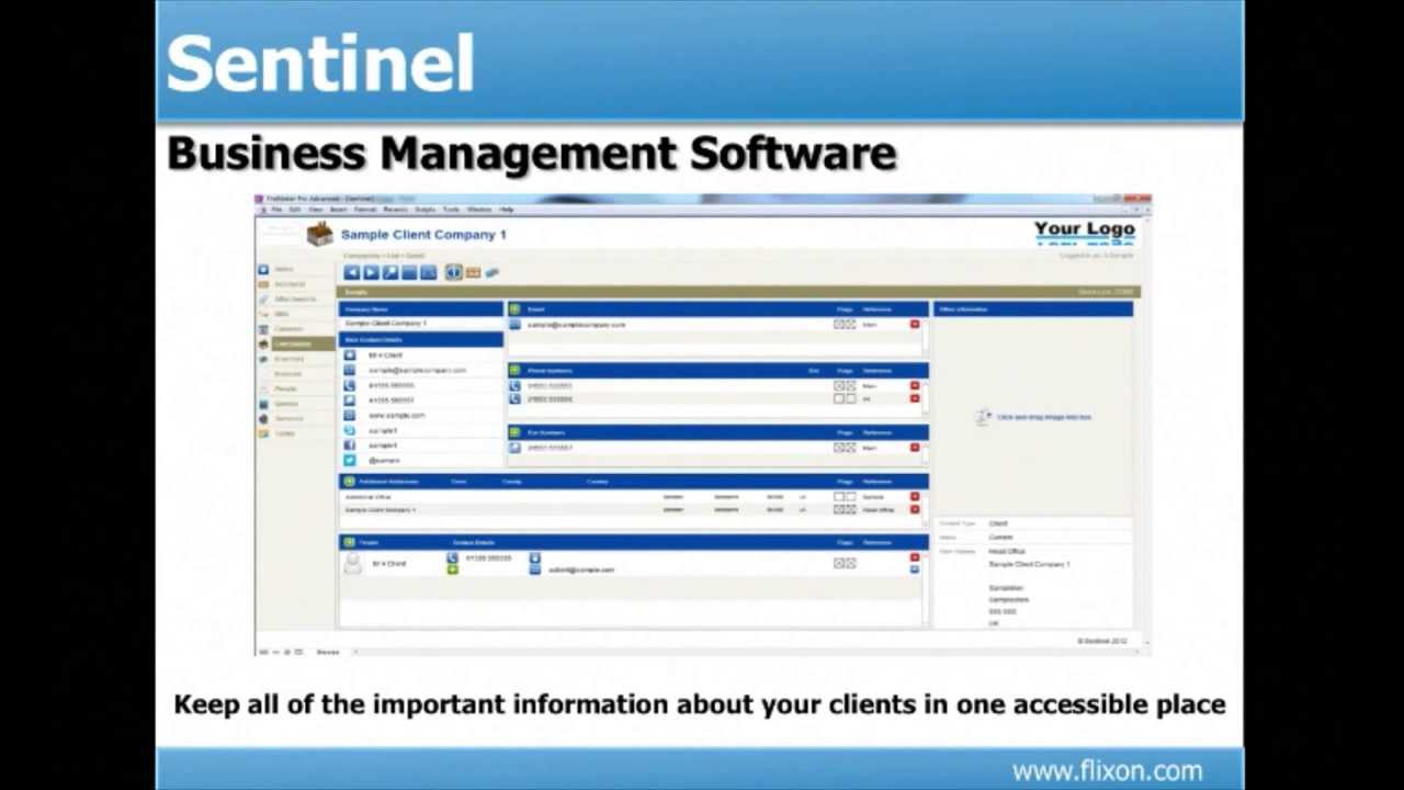 Sentinel Business Management Software Presentation - YouTube