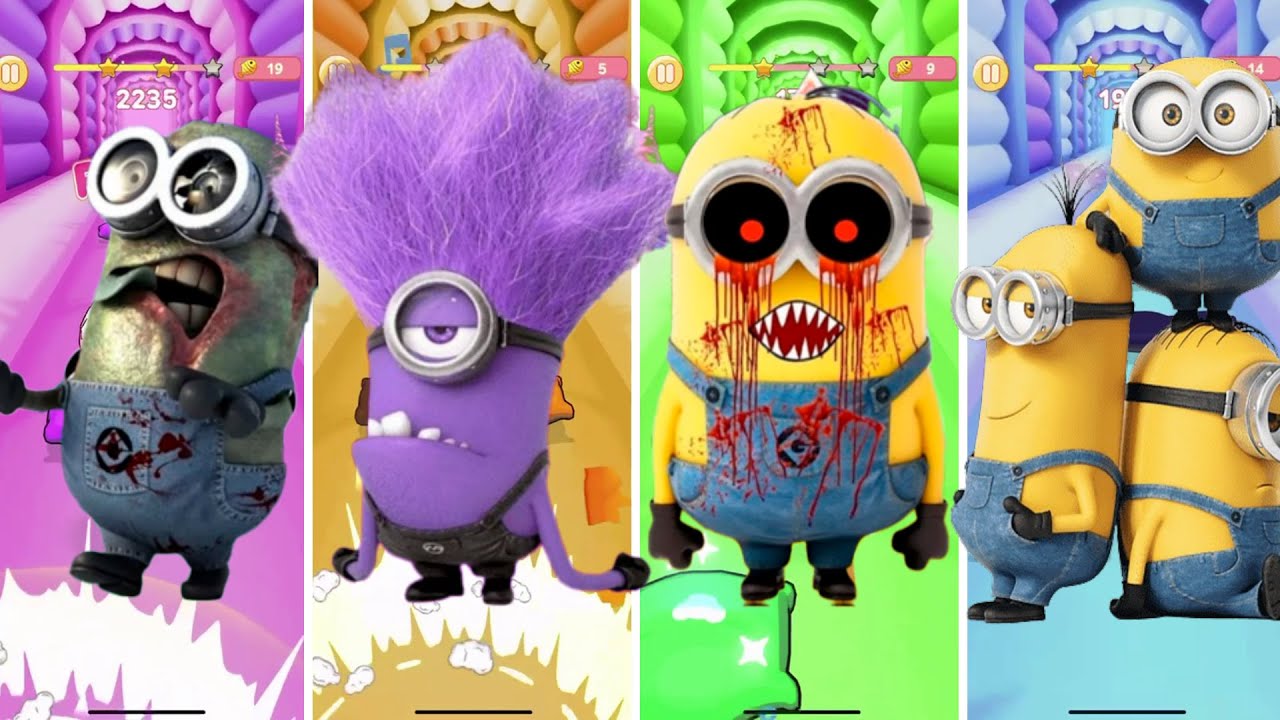 Zombie Minion vs Evil Minion vs Killer Minion vs Original Minions - YouTube
