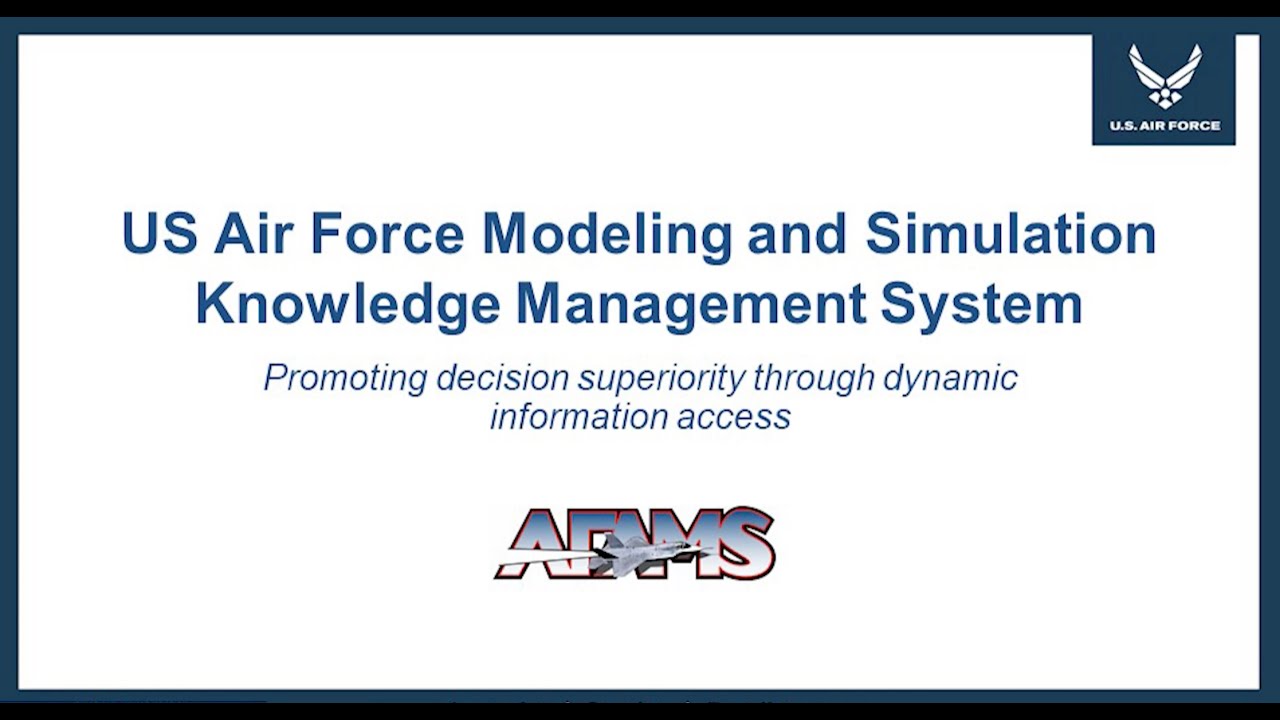 USAF M&S Knowledge Management System - YouTube