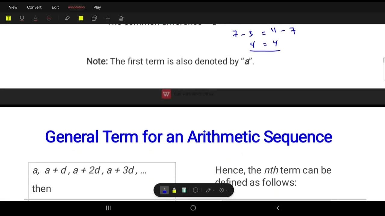 Arithmetic Sequence (Part 1) - YouTube
