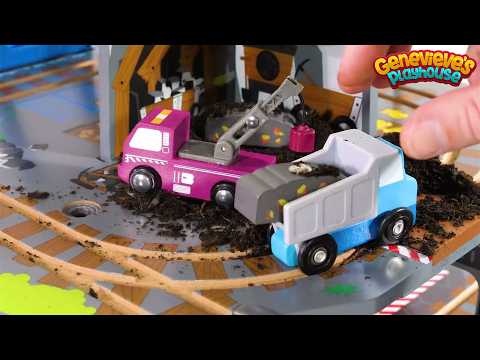Toy Learning Video for Kids - Community Vehicles at the Gold Mine!