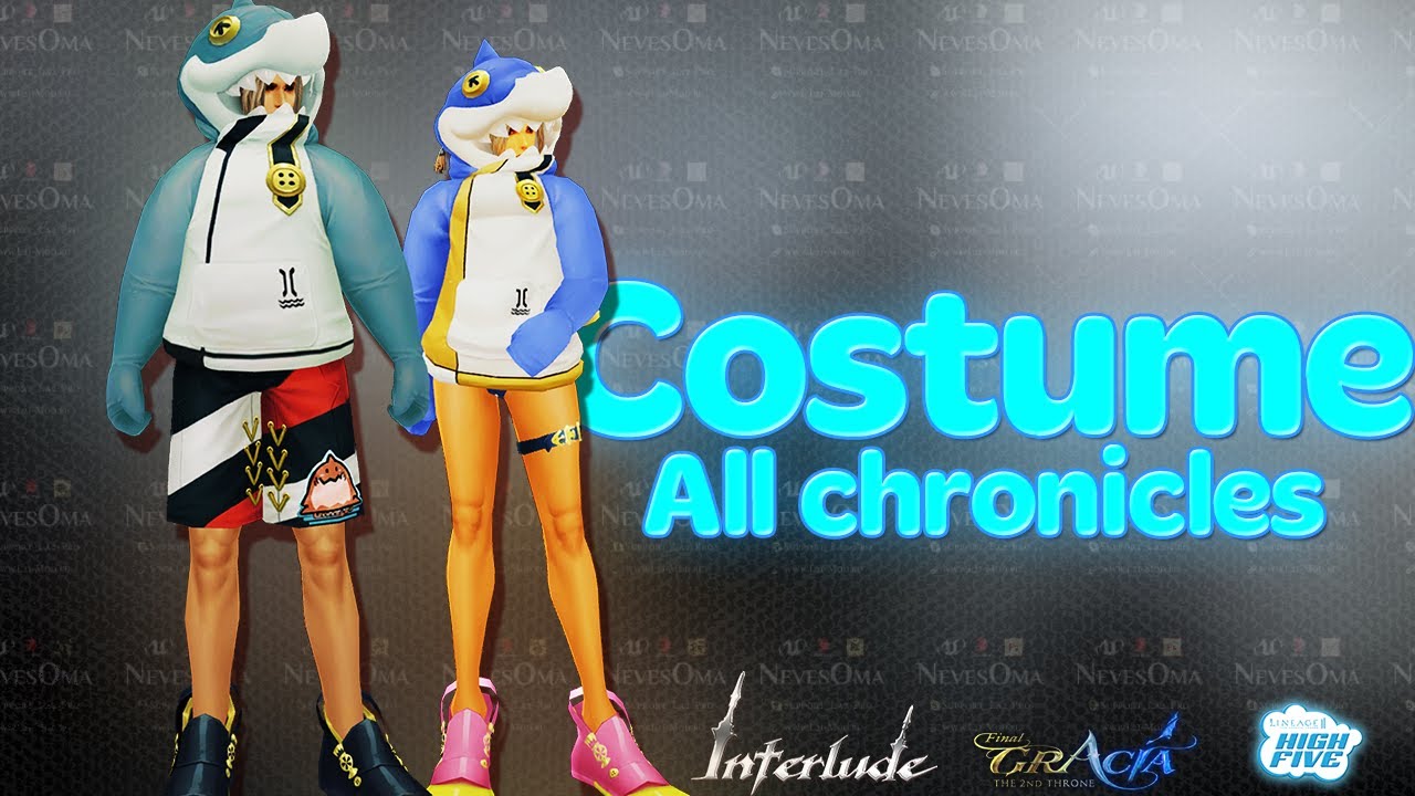 New Lineage 2 Costumes All chronicles, Prelude Of War, Lineage Classic ...