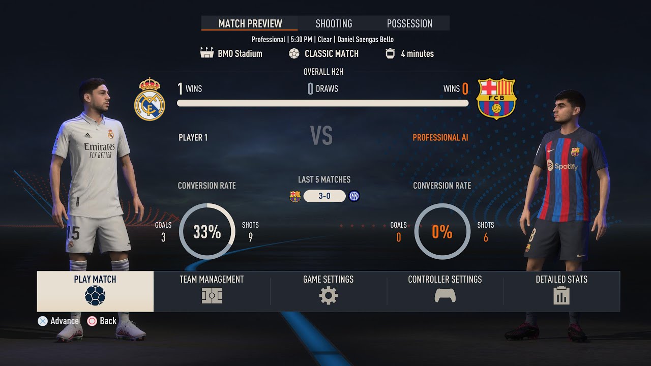 ElClásico. RMA vs BAR.4K.Fifa23.60fps.PS5 gameplay - YouTube