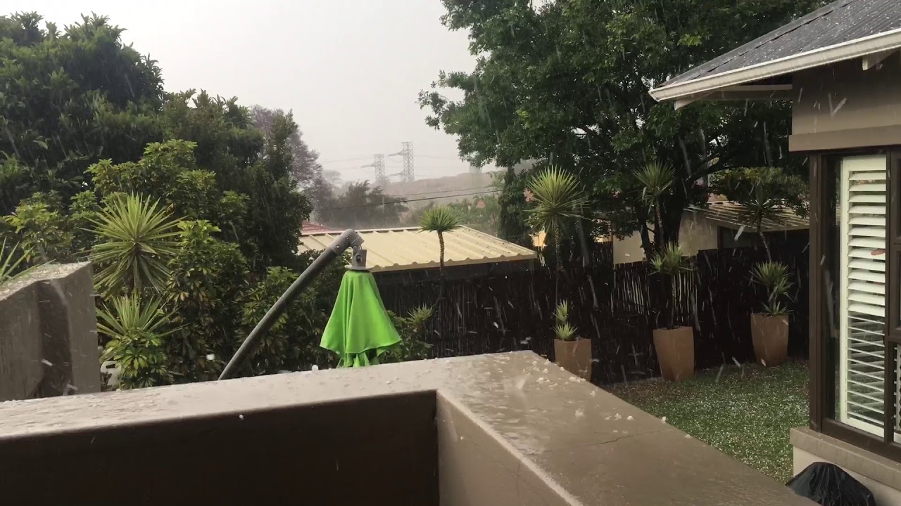 Hail Storm in Johannesburg, South Africa 9 October 2017 - YouTube