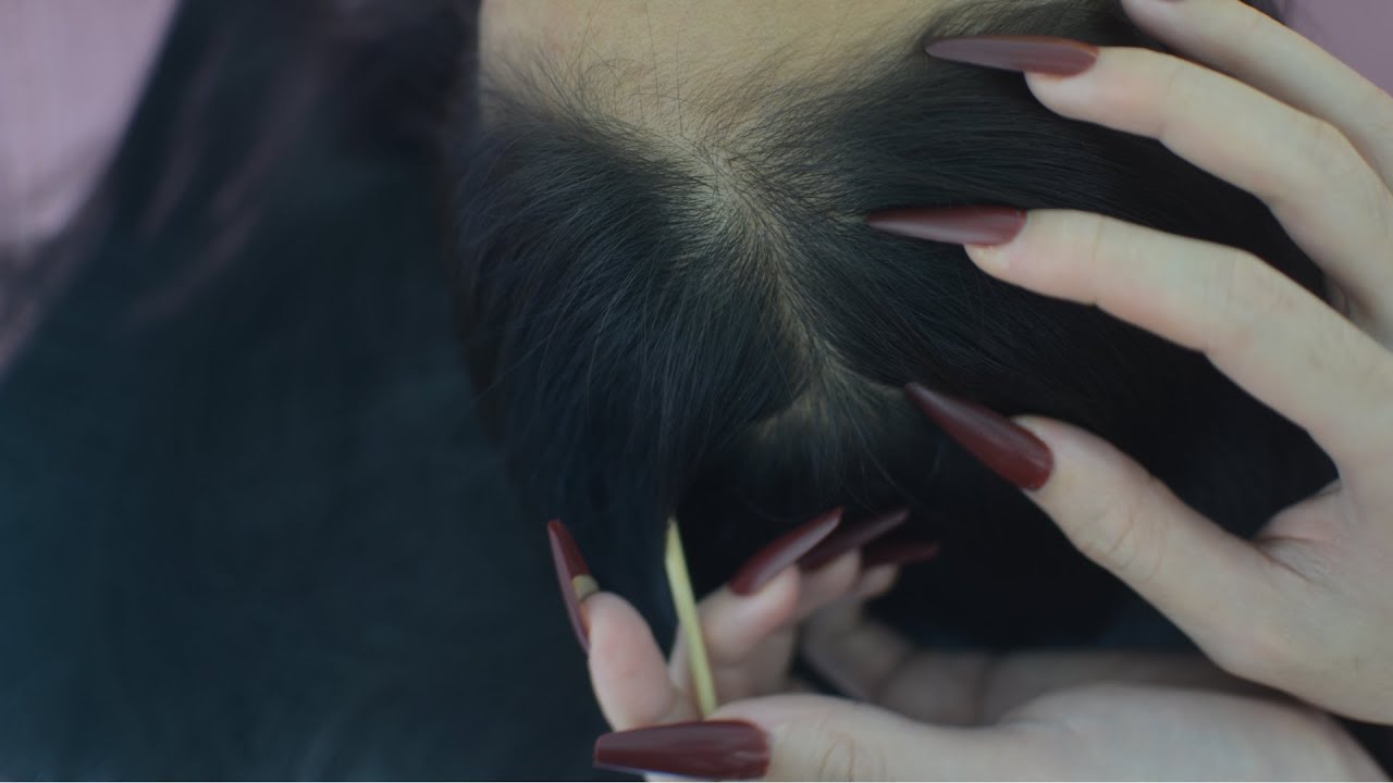 ASMR Hair Exam & Scalp Check No Talking, Relaxing Hair Play For Deep Sleep - YouTube