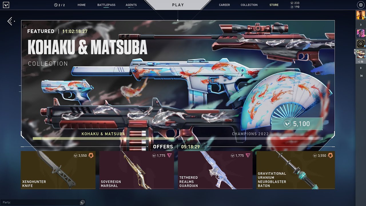 New KOHAKU & MATSUBA Skin bundle in VALORANT - YouTube