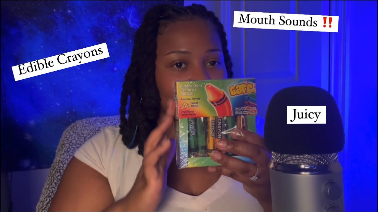 Edible Crayons 🖍️ ASMR - YouTube