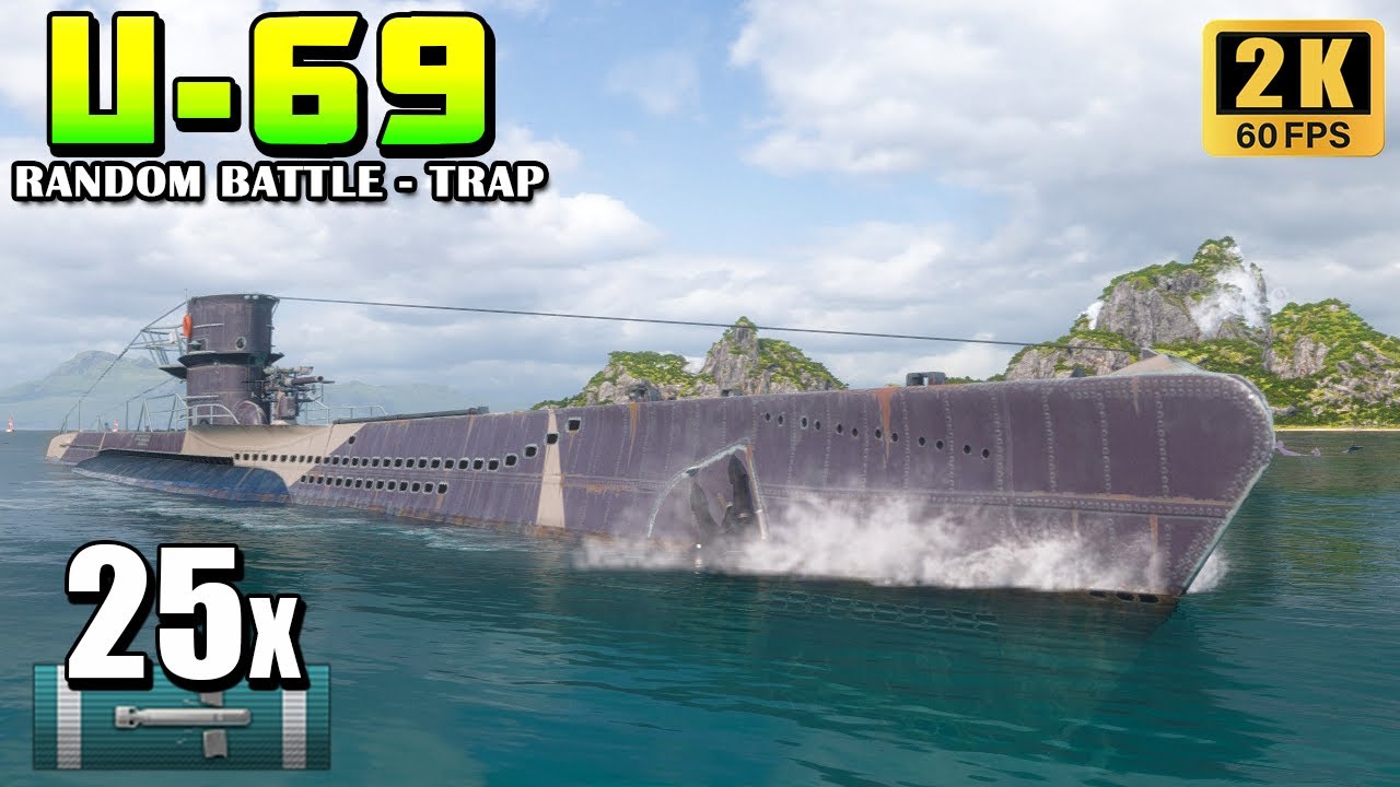 U-69 - Low tier submarine gameplay - YouTube