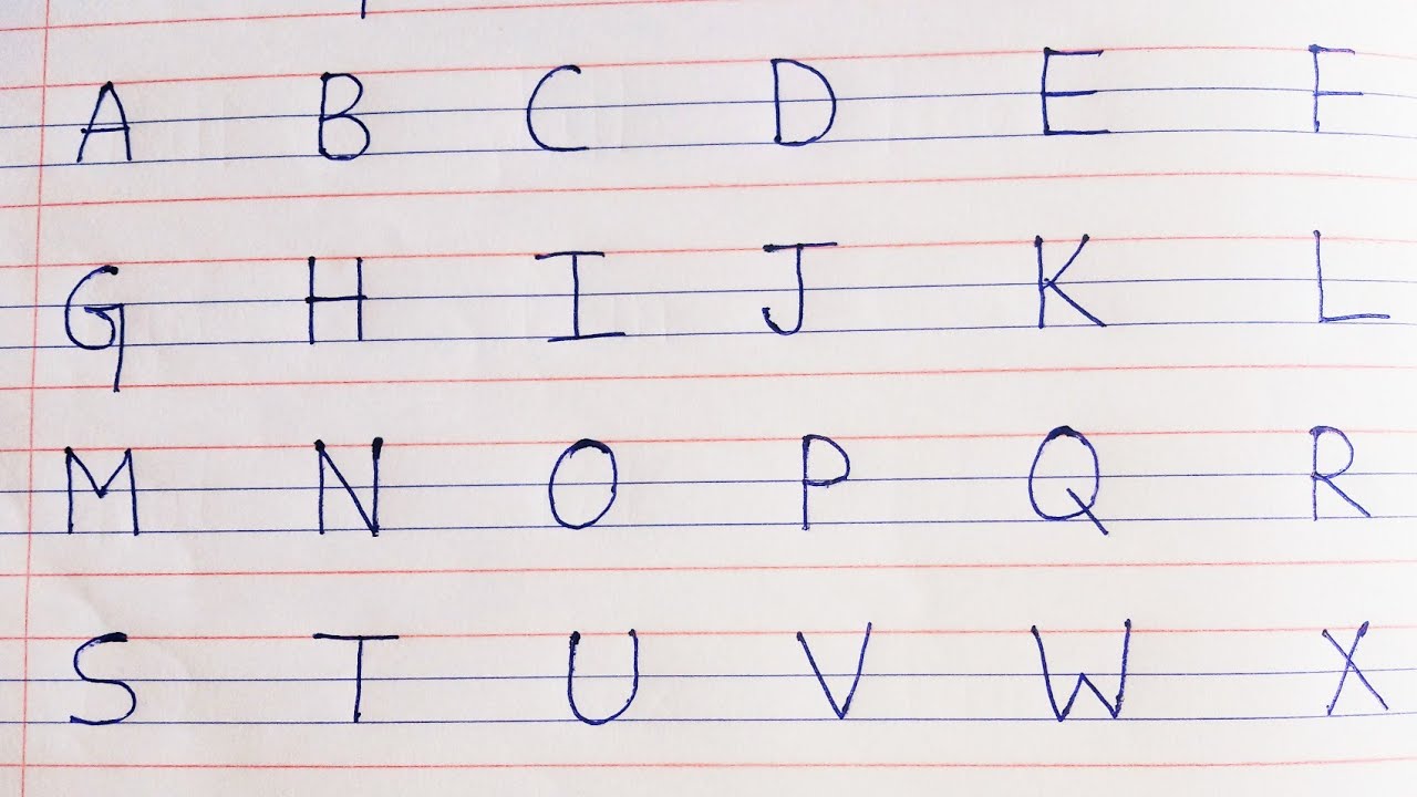 Capital Letters A-Z Capital letters for kids How to write capital ...