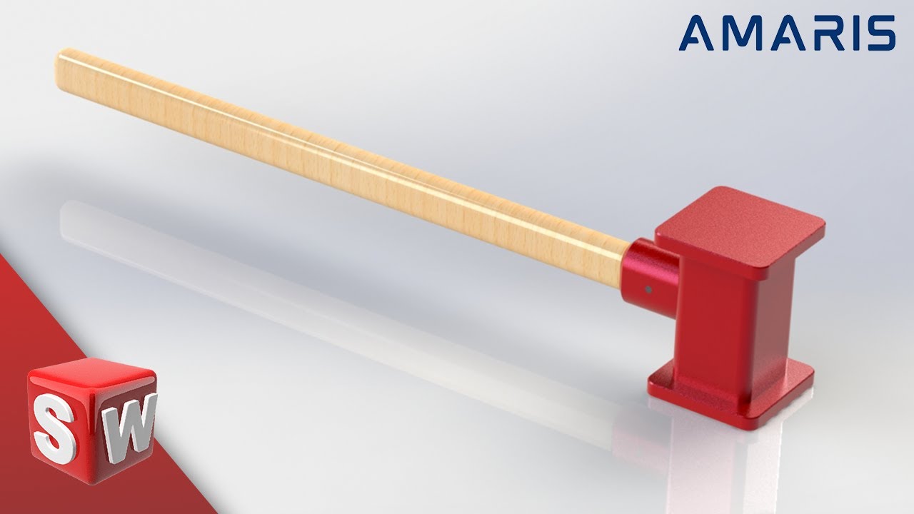 SolidWorks Exercice N°08 : Marteau (Hammer) - YouTube