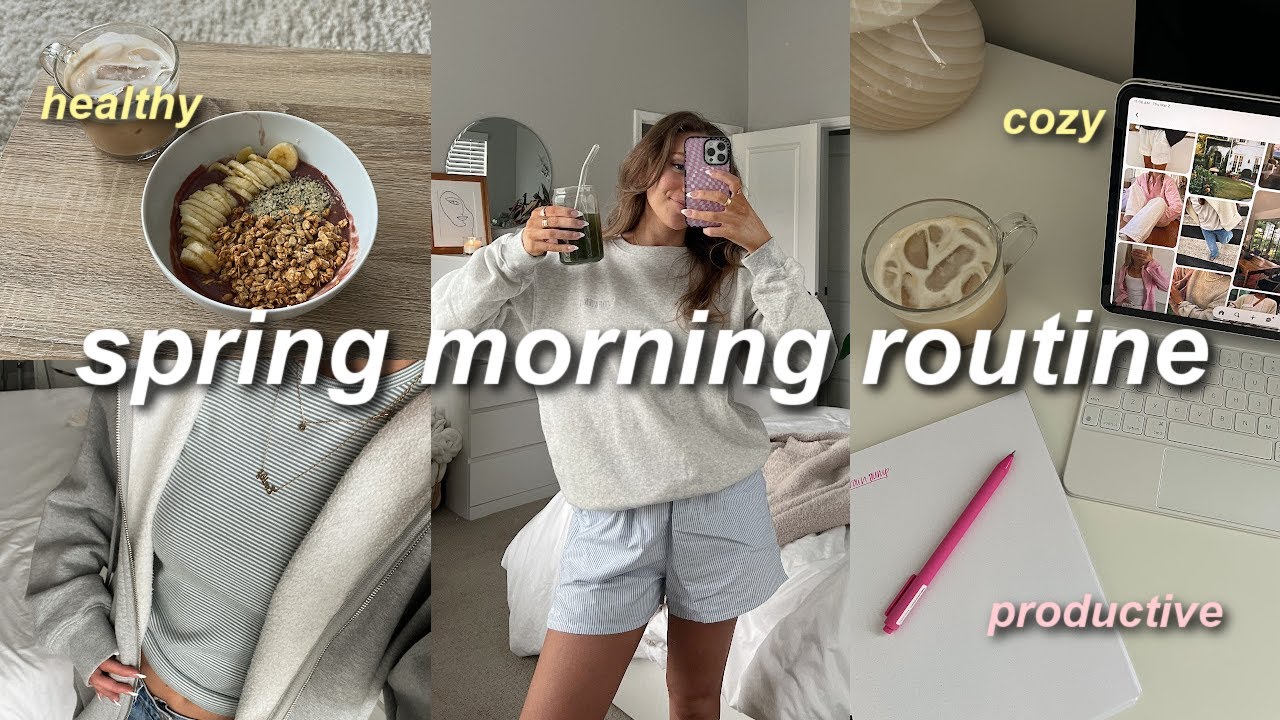 SPEND THE MORNING WITH ME: 7am realistic SPRING morning routine ...