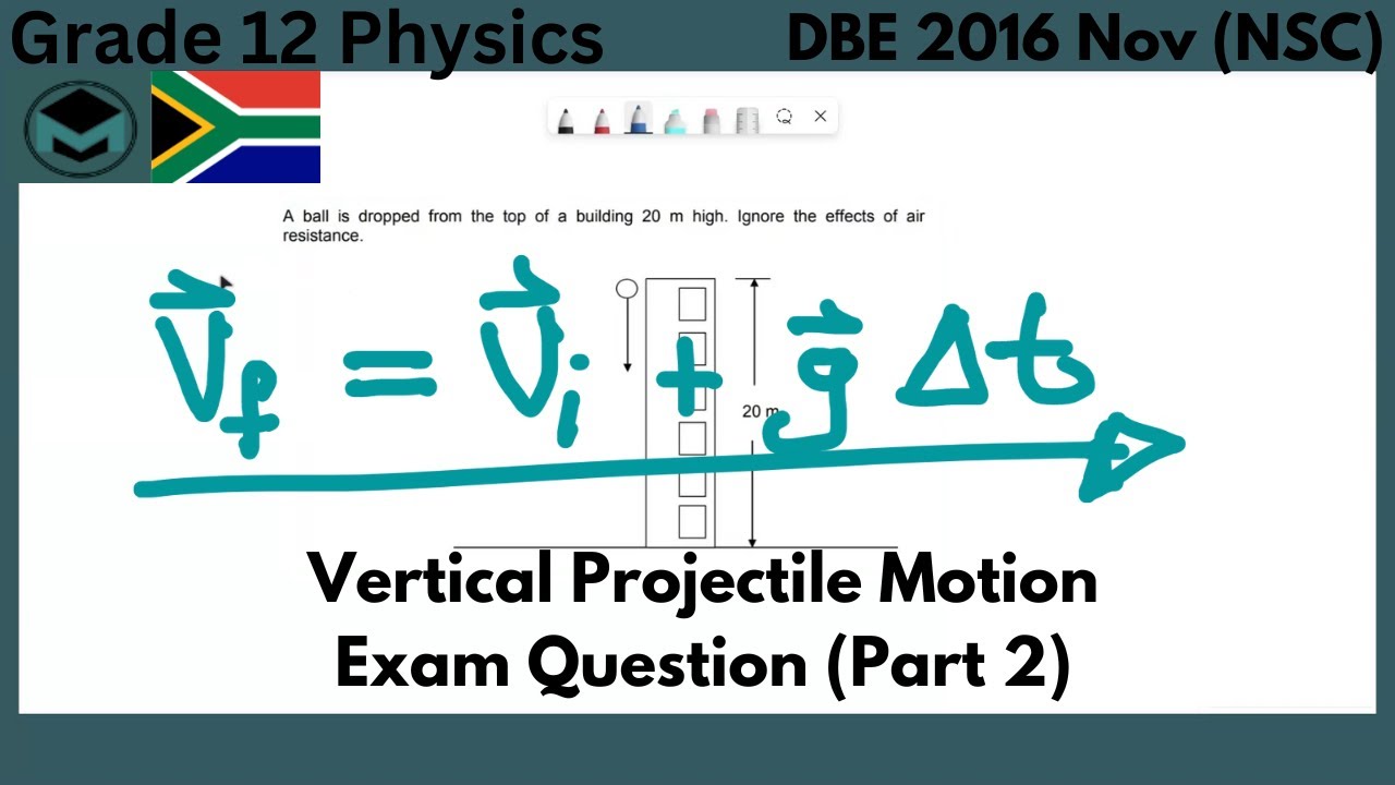 Grade 12 Physical Sciences P1 (Physics) - Projectile Motion Exam ...