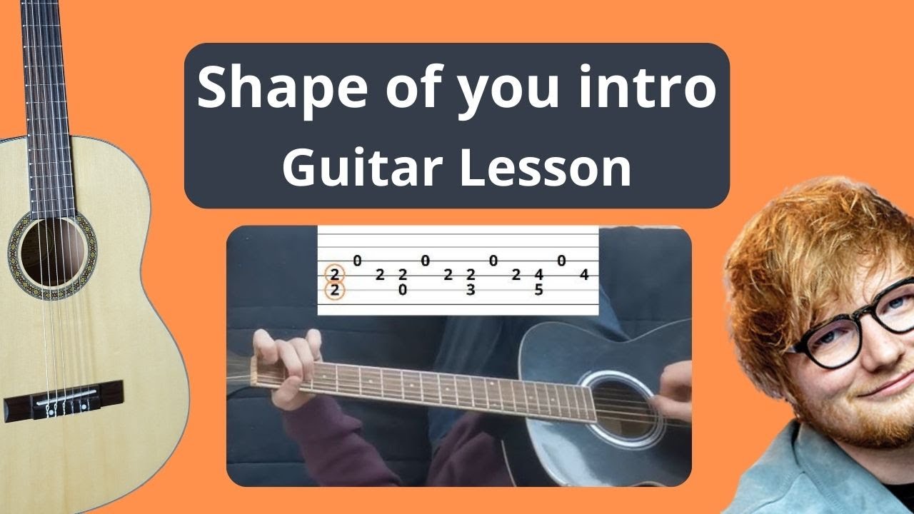 Guitar lesson shape of you intro - YouTube