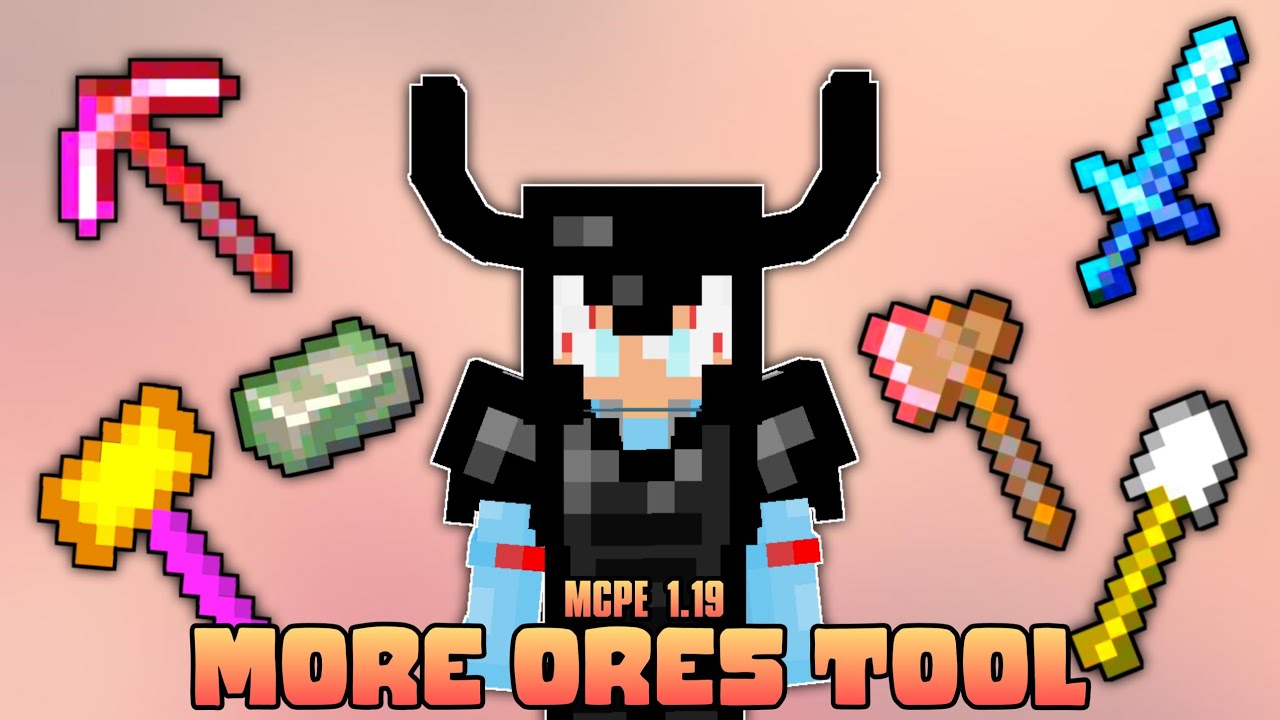 More Ores Tools | Add-on MCPE 1.19 | Over Power ( Bonus Map ) - YouTube