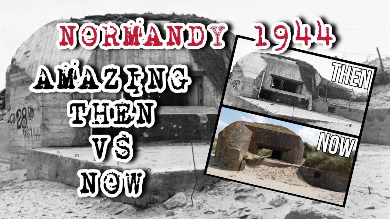 Amazing THEN vs NOW! Normandy 1944 - YouTube