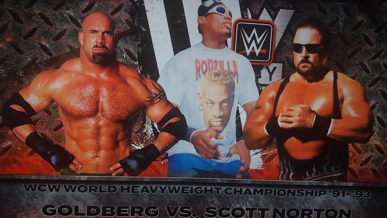 WWE2K24 Goldberg vs Scott Norton WCW Referre Dennis Rodman #goldberg # ...