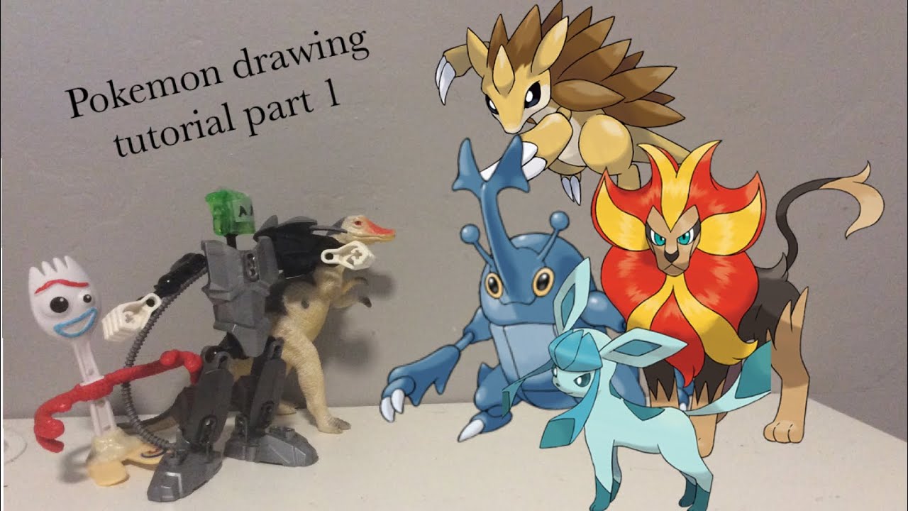 My Family Pokémon drawing tutorial part 1 - YouTube