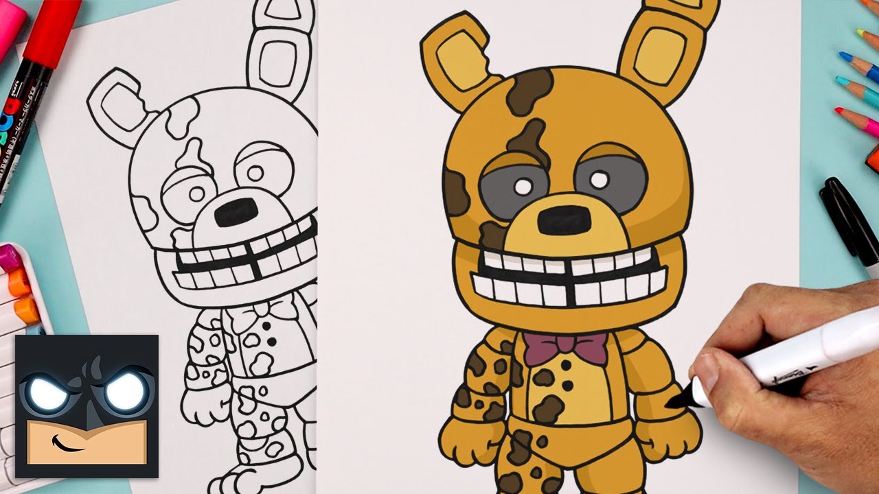 How To Draw Yellow Rabbit | Five Nights at Freddy's - YouTube