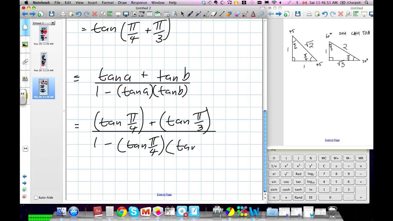 Compound Angle Formulas (Grade 12 Advanced functions Lesson 7.2 11:26: ...