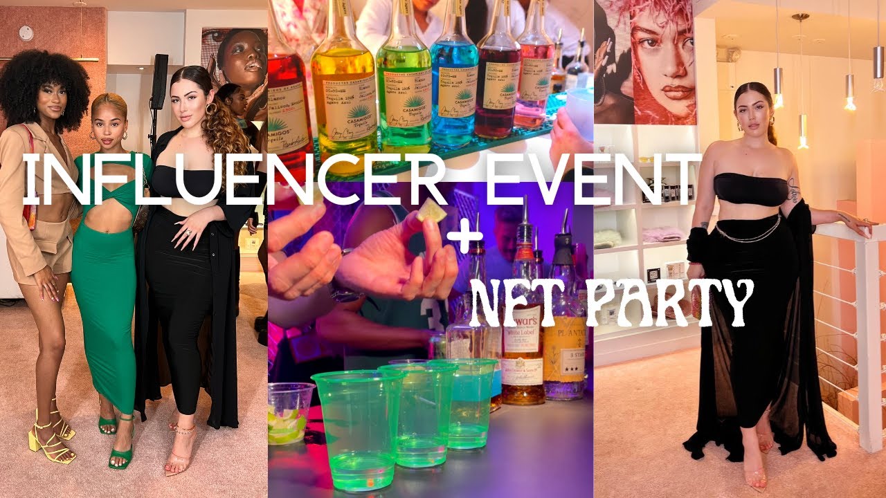 MY *FIRST* INFLUENCER EVENT + NFT PARTY with @Fashmine *BEST NIGHT OUT ...