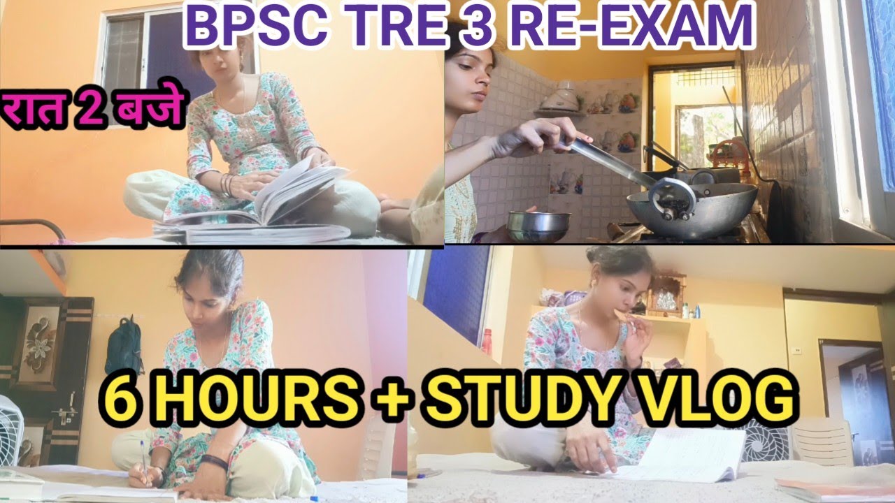 BPSC TRE 3 RE-EXAM PREPARATION 🔥|| सुबह 9:00 बजे से लेकर रात के 2:00 तक || daily study vlog 🎯 ...