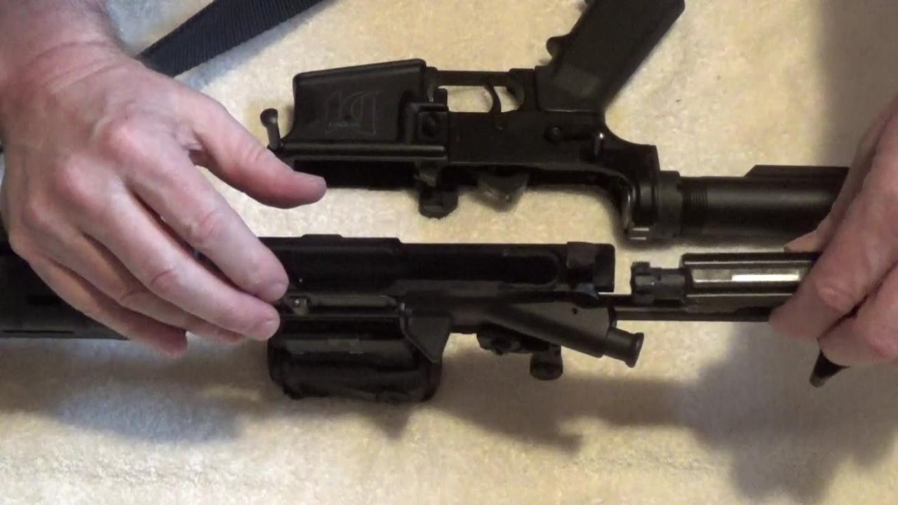 Reassembly of the AR-15 Rifle After Field Stripping - YouTube