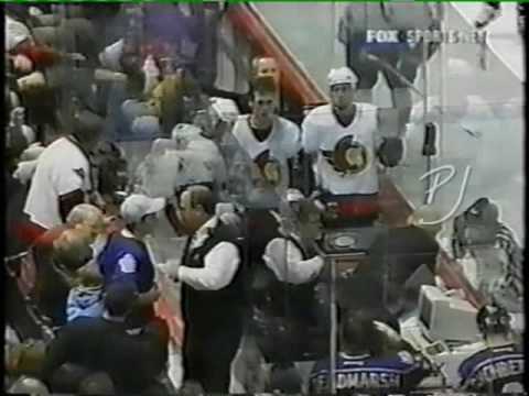 Dec 20 2001 Los Angeles Kings vs Ottawa Senators Brawl - YouTube