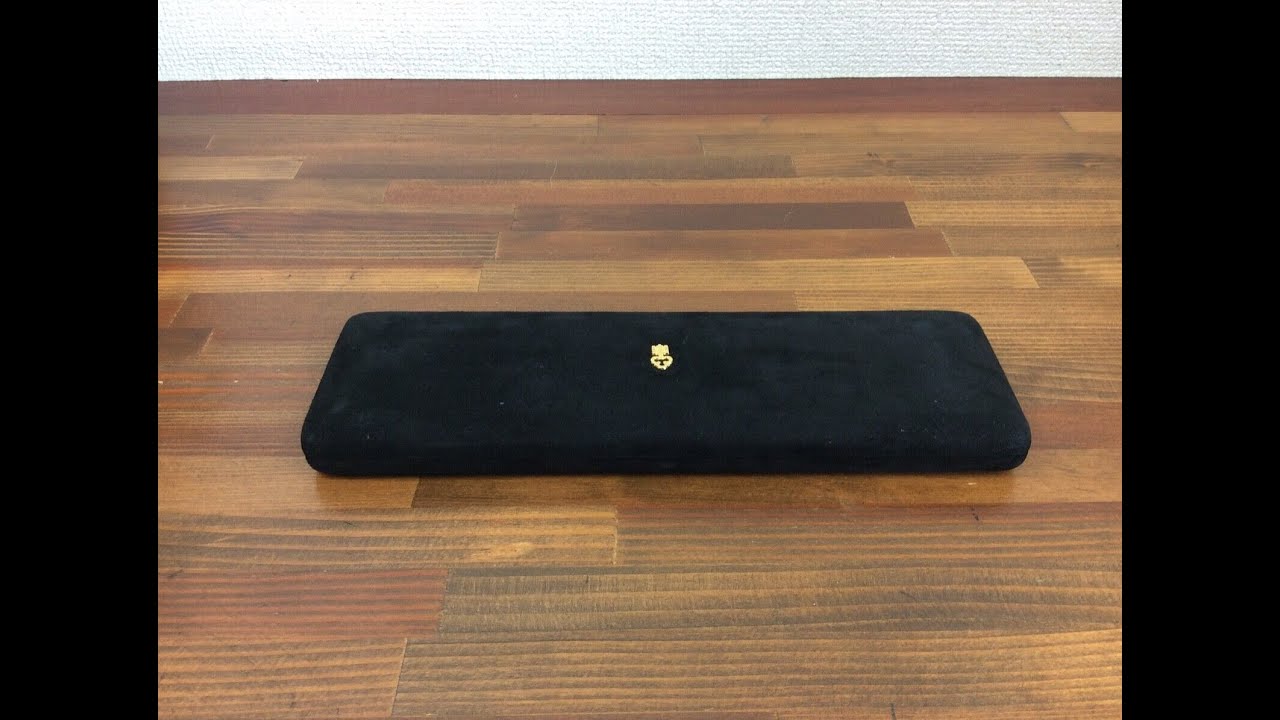 Corum Black Velvet Long Vintage Watch Box - YouTube