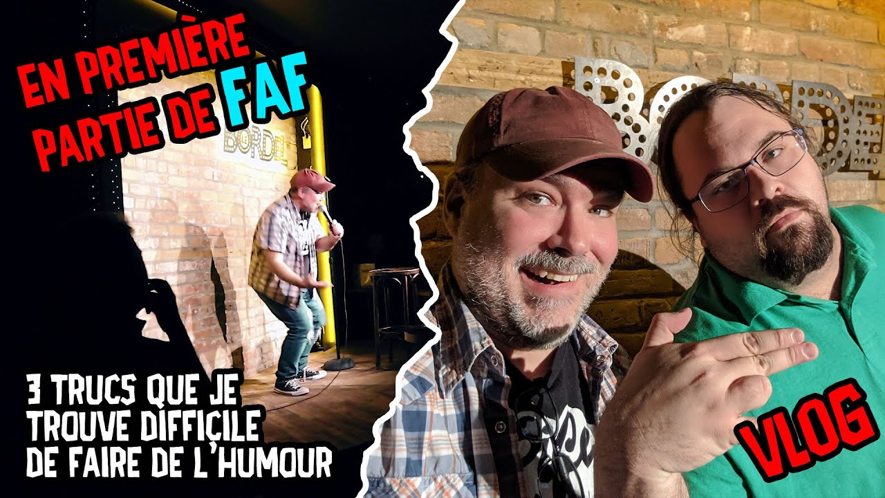 Sur scène avec FAF! Et 3 choses que j'ai apprises de faire de l'humour ...