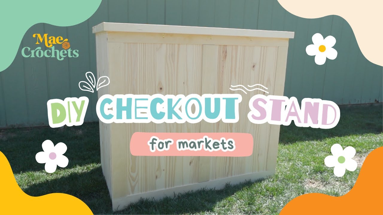 Making a Checkout Counter for Craft Markets - YouTube